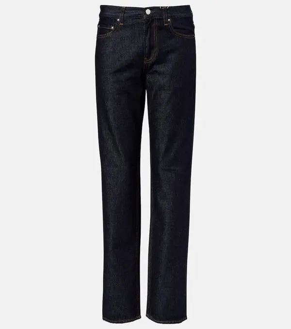 TOTEME Low-rise Straight Jeans In Slate - Blue