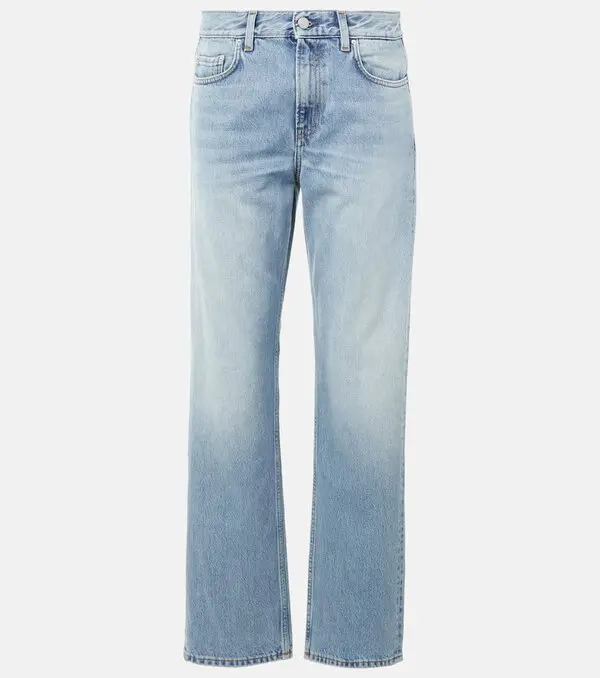 TOTEME Low-rise Straight Jeans - Blue