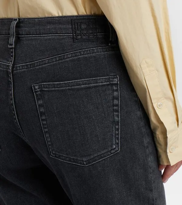 TOTEME Low-rise Straight Jeans - Grey