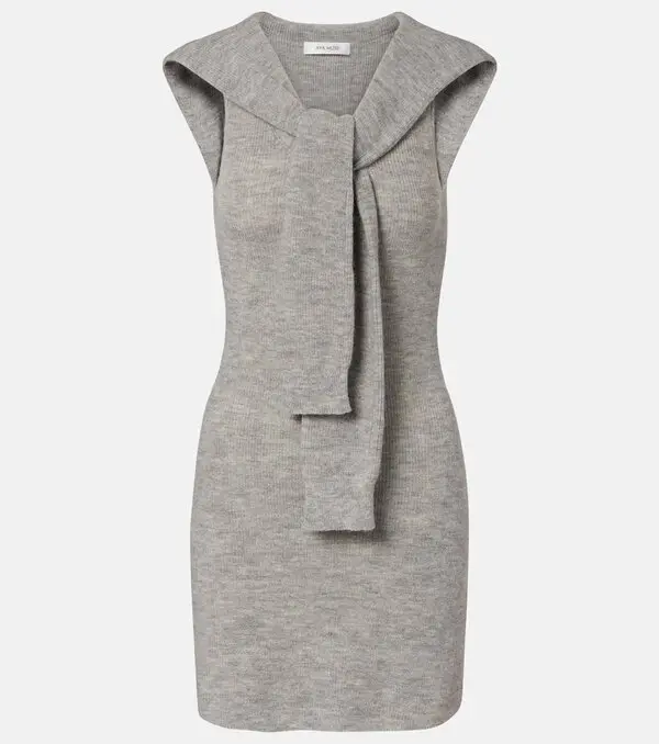 AYA MUSE Vao Wool-blend Minidress