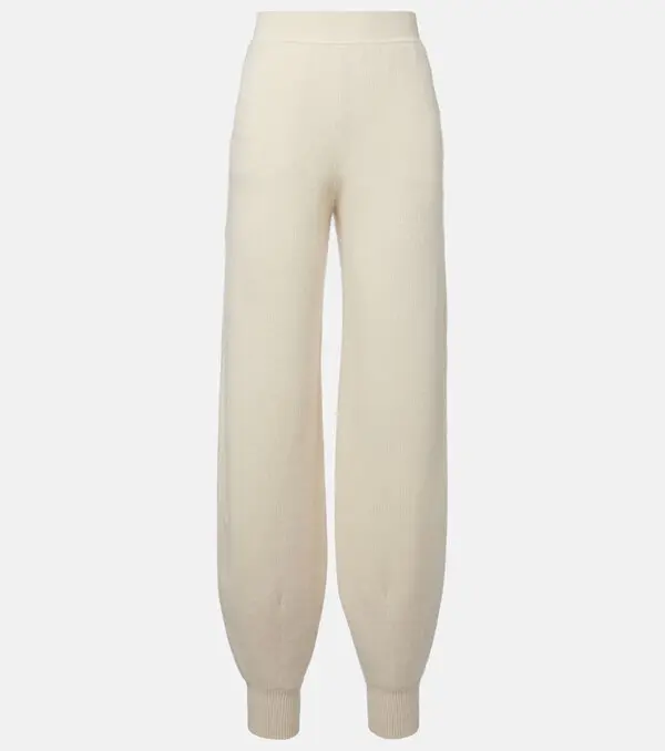 Loro Piana Mersey Cashmere Sweatpants - White