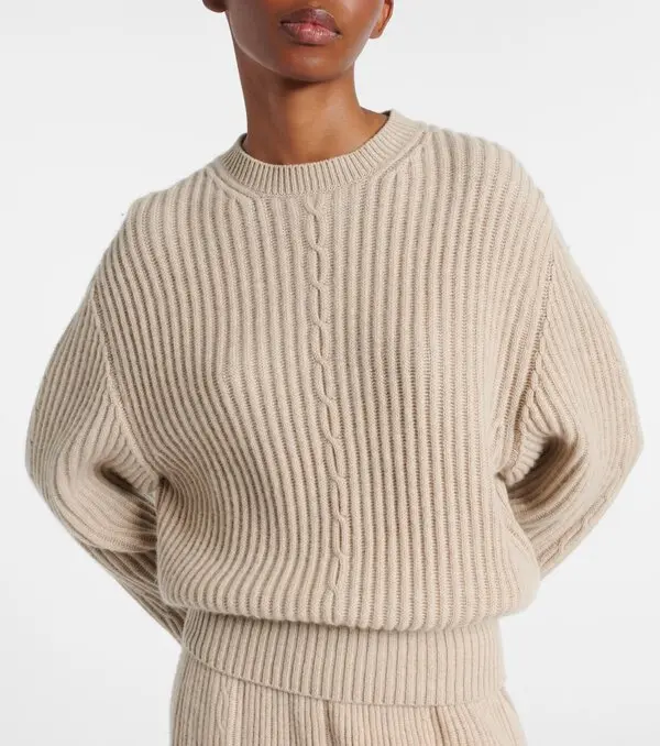 Loro Piana Plane Tree Ribbed-knit Cashmere Sweater