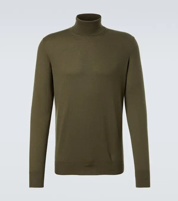 Loro Piana Cashmere Turtleneck Sweater - Green