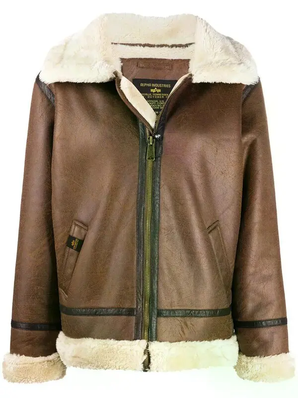 Alpha Industries Faux Shearling Aviator Jacket