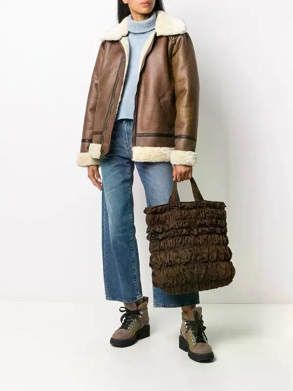 Alpha Industries Faux Shearling Aviator Jacket