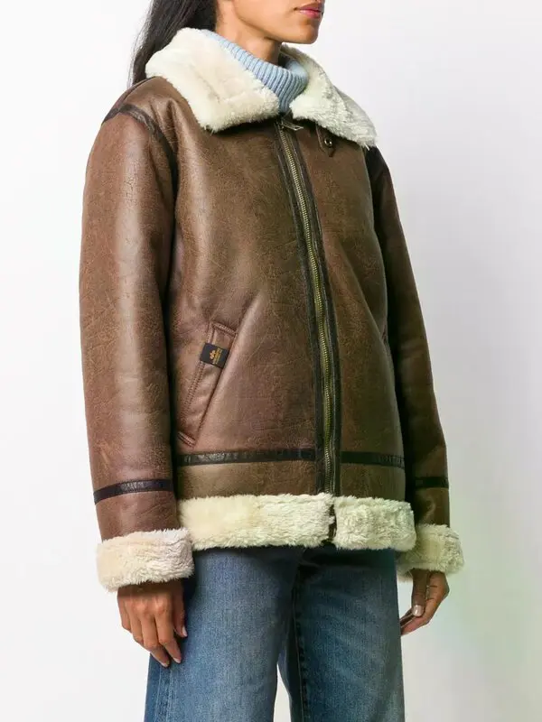 Alpha Industries Faux Shearling Aviator Jacket