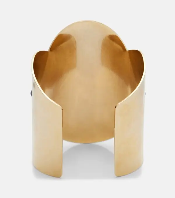 La DoubleJ Scarab-plated Cuff Bracelet