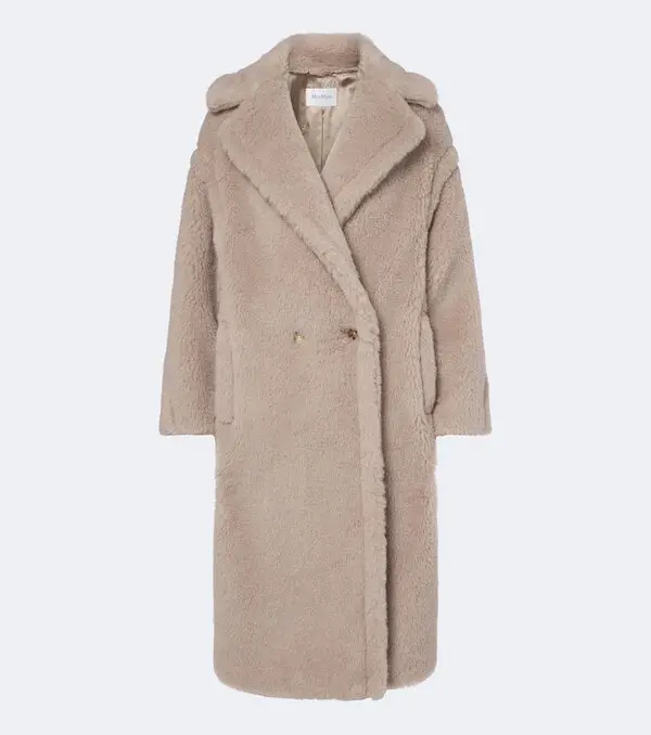 Max Mara Alpaca, Wool, And Silk Teddy Coat - Beige