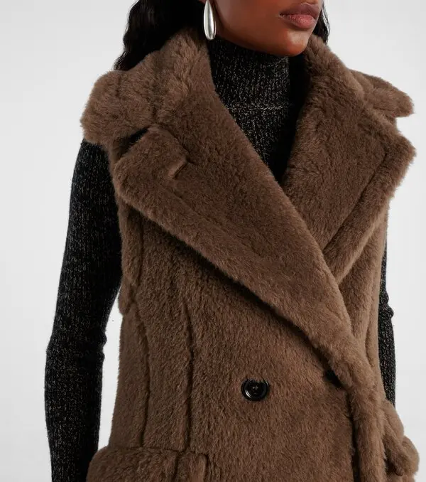 Max Mara Alpaca, Wool, And Silk Teddy Coat