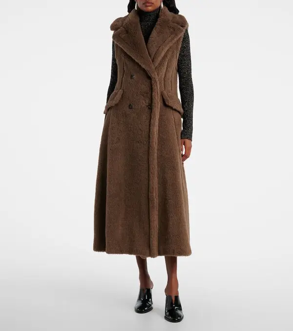 Max Mara Alpaca, Wool, And Silk Teddy Coat