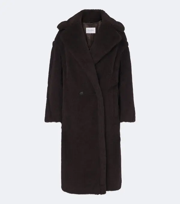 Max Mara Alpaca, Wool, And Silk Teddy Coat - Brown