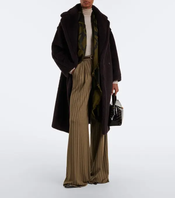Max Mara Alpaca, Wool, And Silk Teddy Coat - Brown