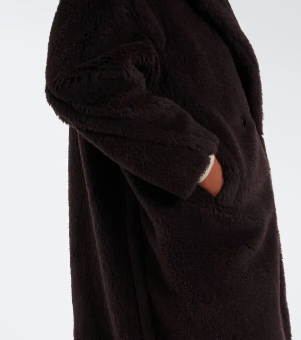 Max Mara Alpaca, Wool, And Silk Teddy Coat - Brown