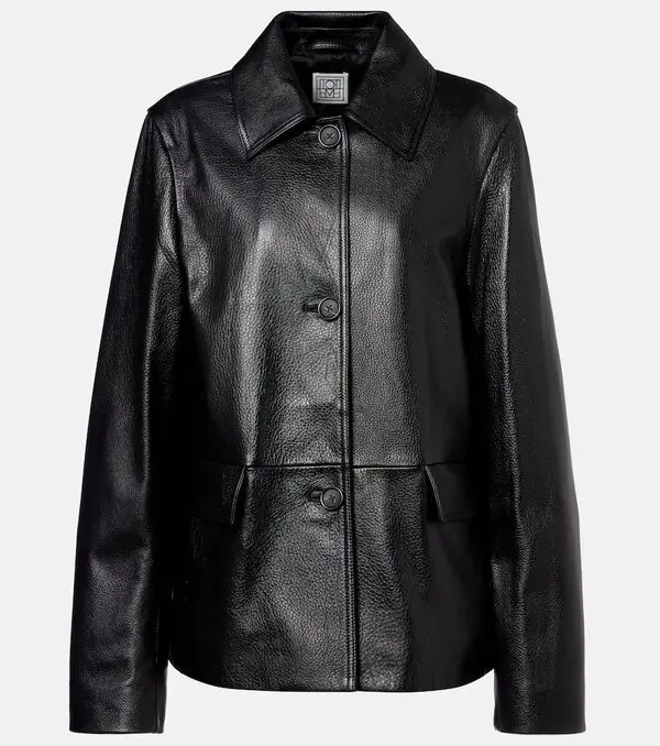 TOTEME Leather Jacket - Black
