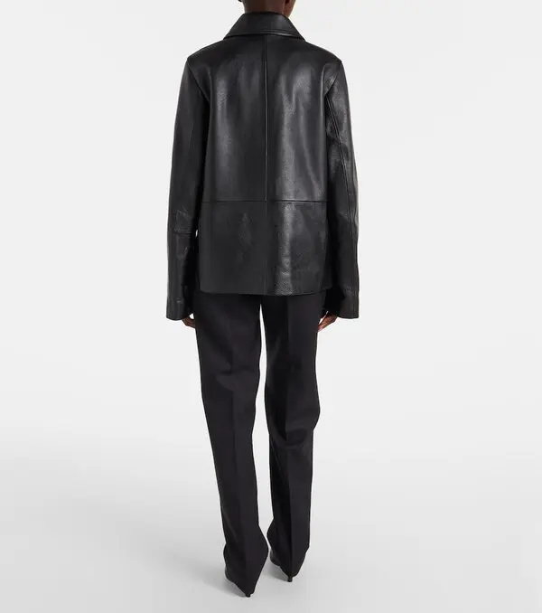 TOTEME Leather Jacket - Black