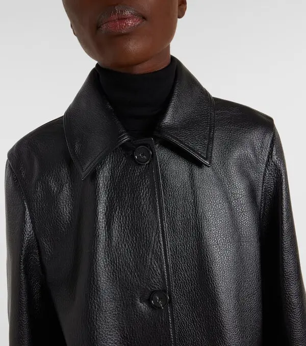 TOTEME Leather Jacket - Black