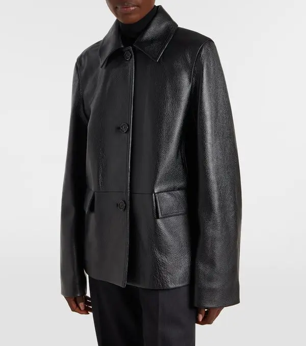 TOTEME Leather Jacket - Black