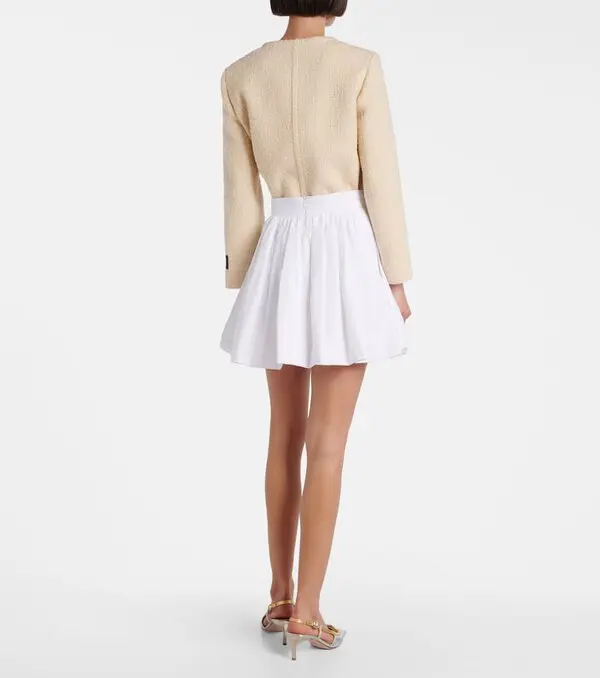 Patou Cotton Poplin Miniskirt