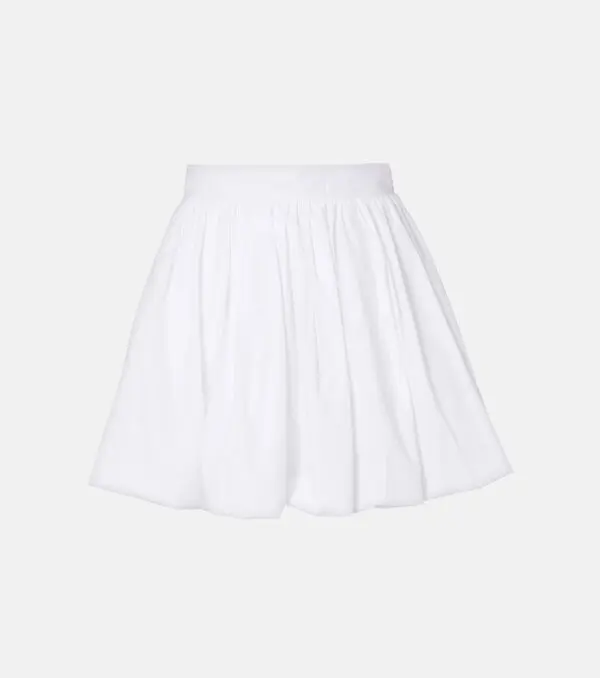 PATOU Cotton Poplin Miniskirt - White