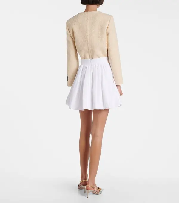PATOU Cotton Poplin Miniskirt - White