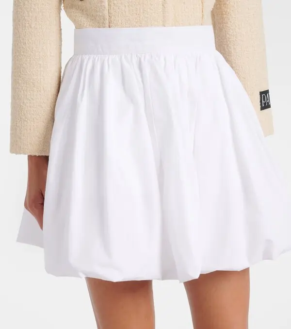PATOU Cotton Poplin Miniskirt - White