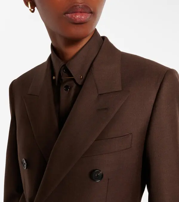 Loro Piana Virgin Wool Double-breasted Blazer