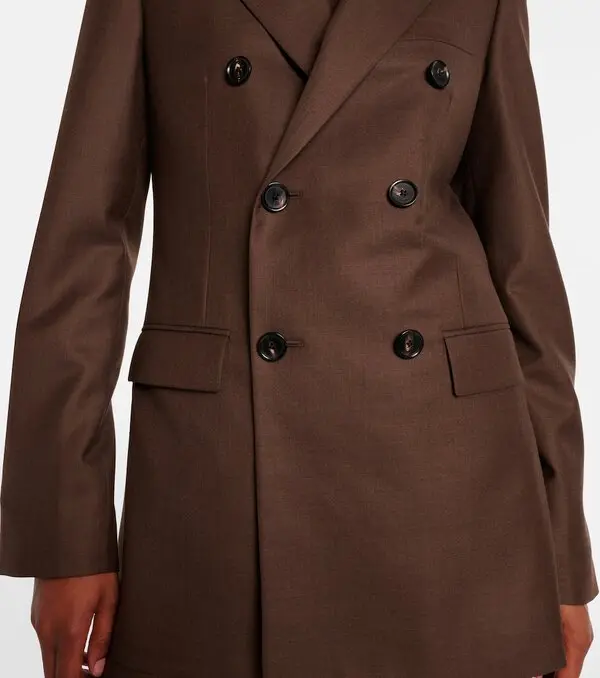 Loro Piana Virgin Wool Double-breasted Blazer