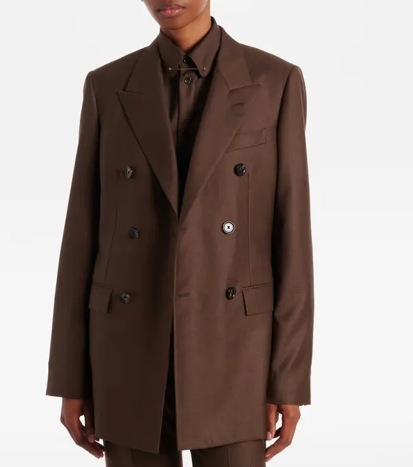 Loro Piana Virgin Wool Double-breasted Blazer