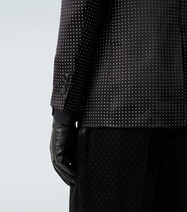 TOM FORD Polka-dot Silk Satin Suit Jacket