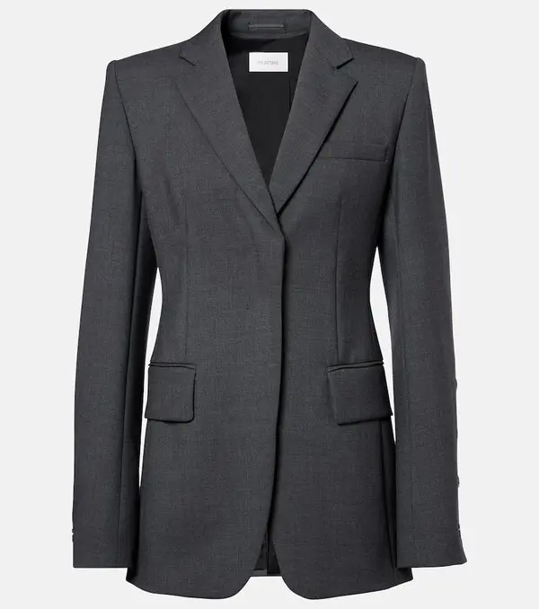 Sportmax Ranghi Virgin Wool Blazer - Grey