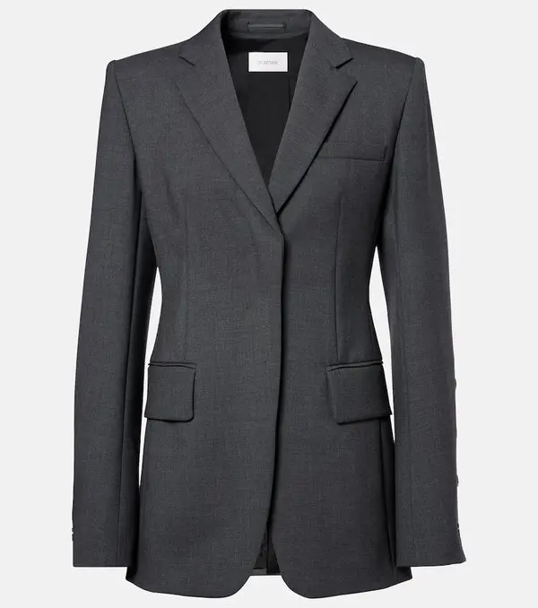 Sportmax Ranghi Virgin Wool Blazer - Grey