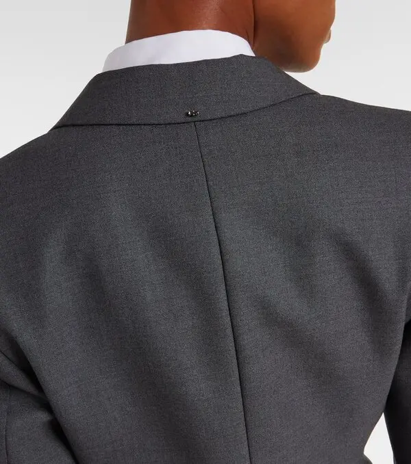 Sportmax Ranghi Virgin Wool Blazer - Grey