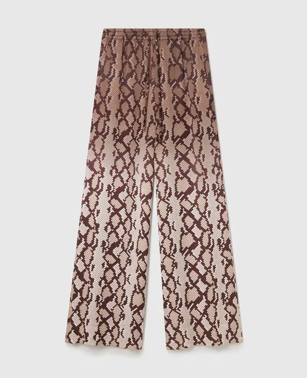 Stella McCartney Snake Print Oversized Drawstring Pants