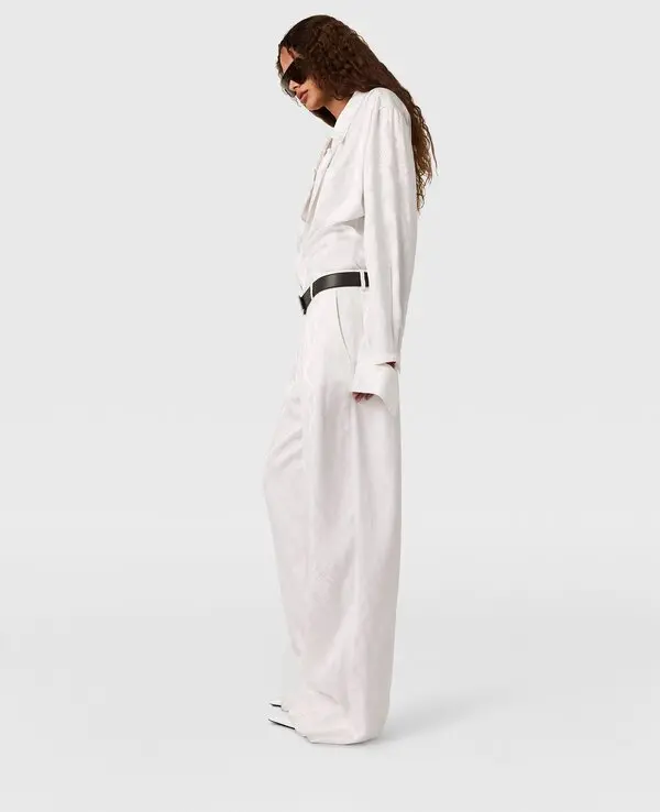 Stella McCartney Snake Print Straight-leg Pants - Cream