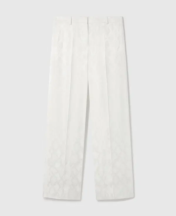 Stella McCartney Snake Print Straight-leg Pants - Cream