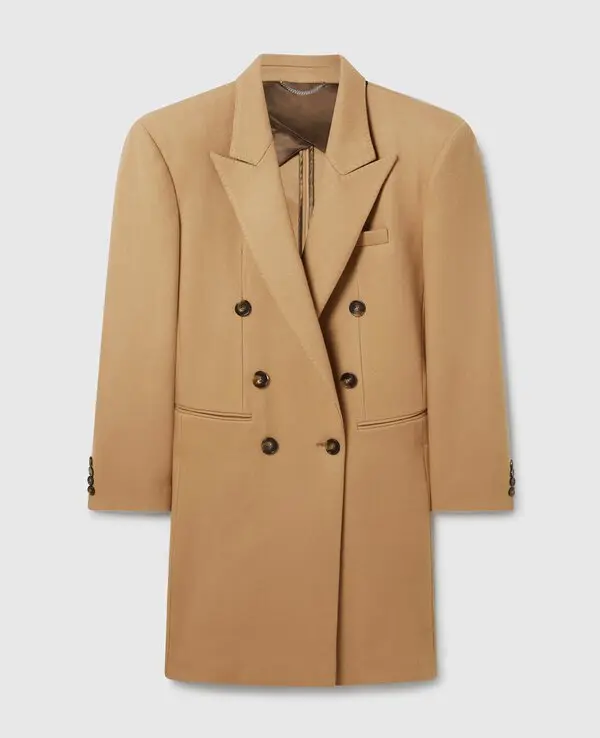 Stella McCartney Mid-length Double-breasted Coat - Toffee