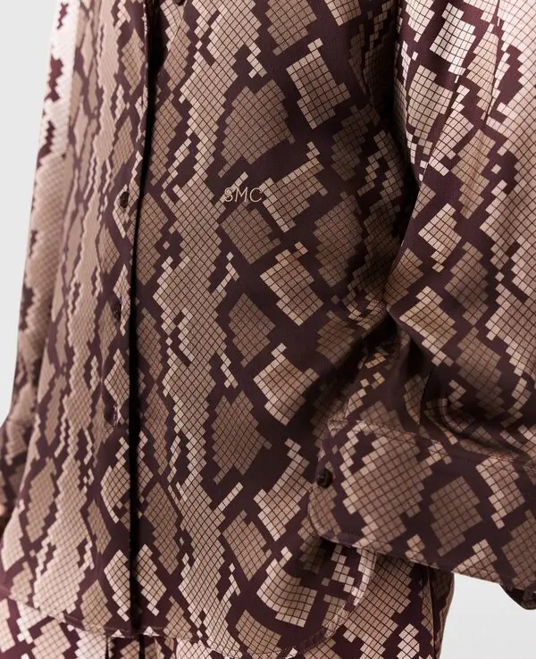 Stella McCartney Snake Print Oversized Shirt