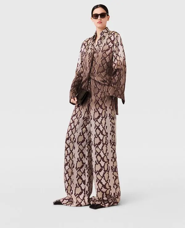 Stella McCartney Snake Print Oversized Shirt