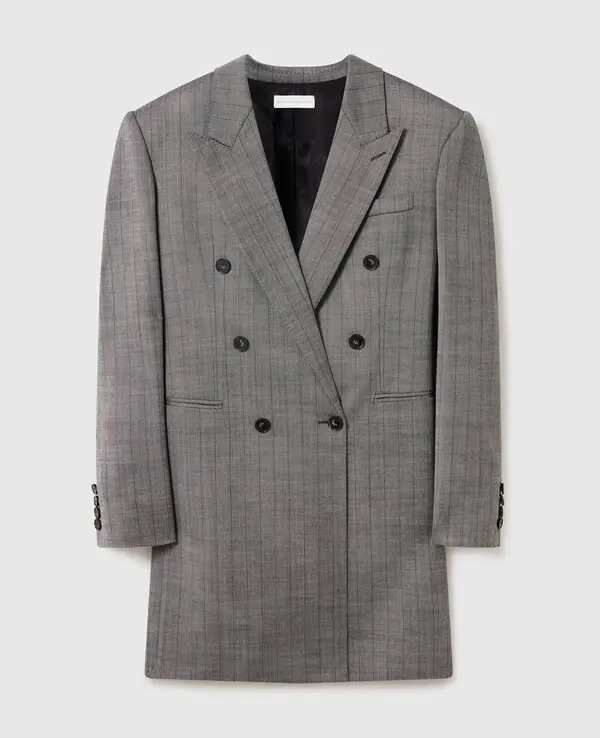 Stella McCartney Double-breasted Pinstripe Blazer Mini Dress