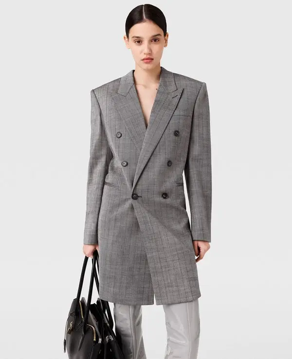 Stella McCartney Double-breasted Pinstripe Blazer Mini Dress