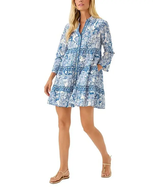 LILLY PULITZER Angie Shirtdress - Coconut Unforgettable