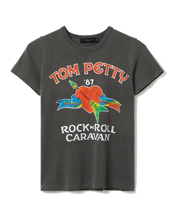 Junk Food Clothing Tom Petty Rock N Roll Caravan Original Tee - Black