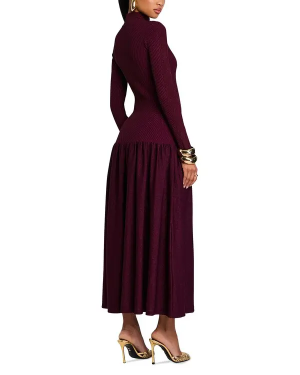 zara knit blue dress ZARA. Blue striped knit midi dress. TS – Hibuy market main image 0