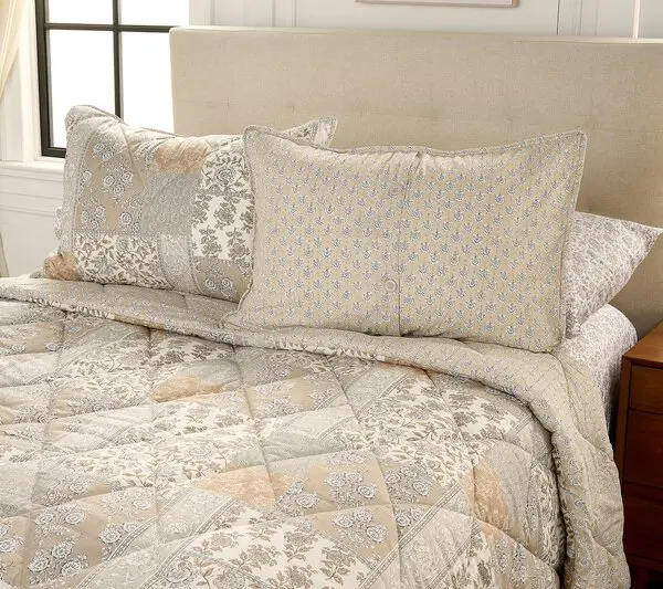 HOME REFLECTIONS Patchwork Comforter & Sham Set- Twin