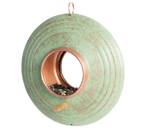 GOOD DIRECTIONS Verde Fly-thru Bird Feeder, Co Pper Accents - One-color