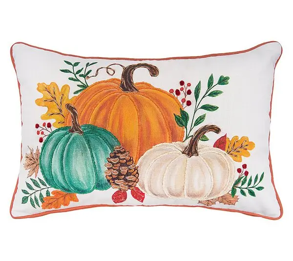 VALERIE PARR HILL 22' X 14' Harvest Pumpkins Throw Pillow Vale Rie - One-color