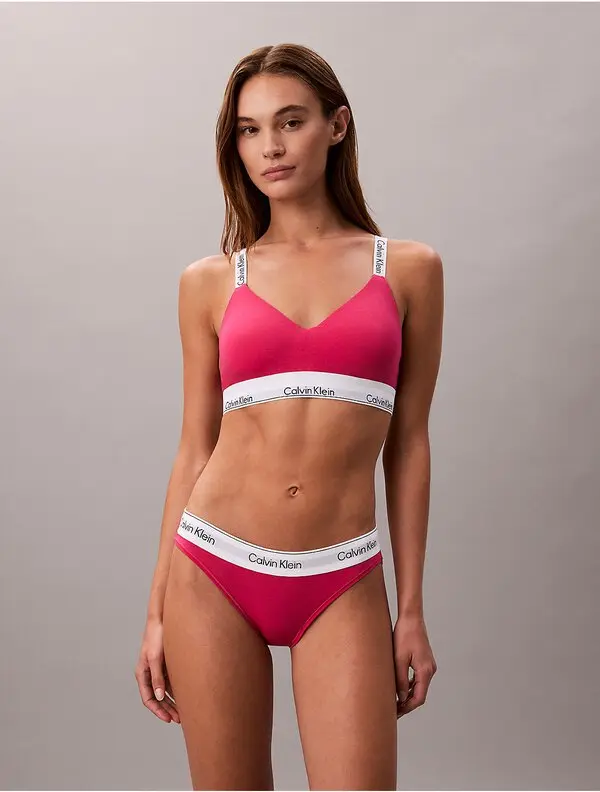 Calvin Klein Icon Cotton Modal Bikini - Vibrant Pink