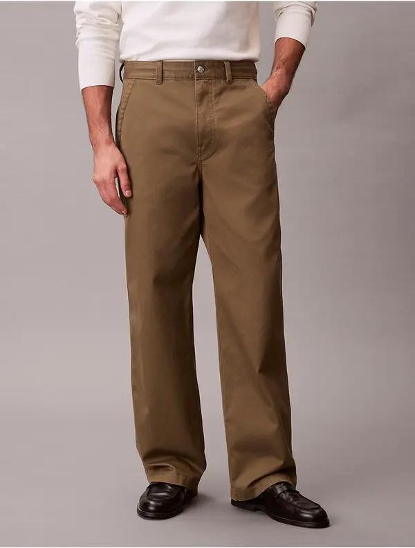 Calvin Klein 90s Baggy Chino Pants - Capers