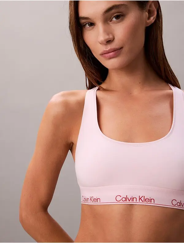 Calvin Klein Icon Cotton Modal Unlined Bralette - Potpourri