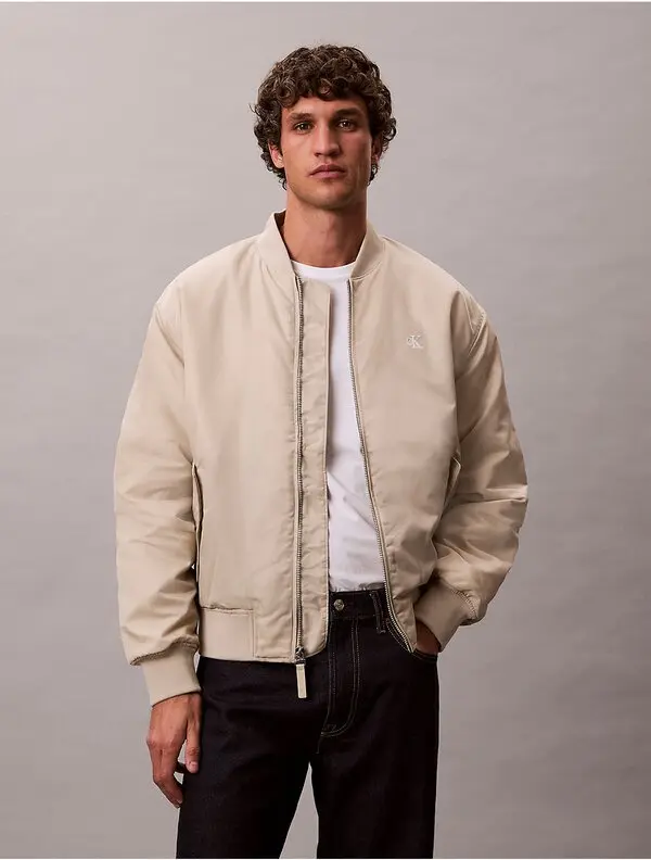 Calvin Klein Nylon Bomber Jacket - Island Fossil